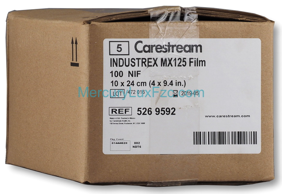 Industrial X-ray Film Carestream Industrex (Kodak) МХ125 10x24 cm. - Mercury Lux - Wholesale ...